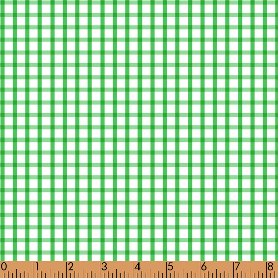 P5- Green window pane fabric